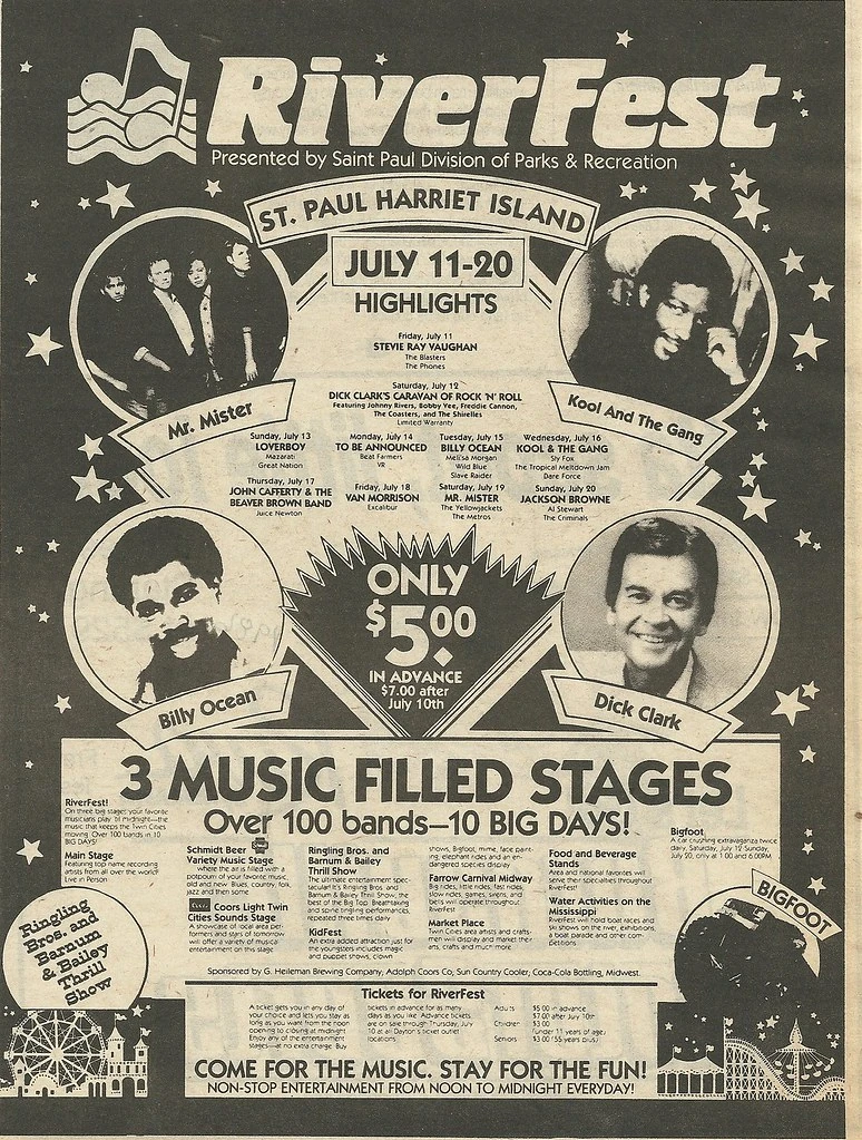 July 11, 1986 Harriet Island Regional Park, St. Paul, MN | Concerts ...