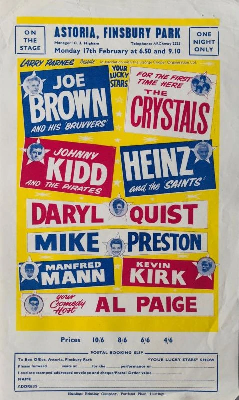 February 17, 1964 Finsbury Park Astoria, London, ENG | Concerts Wiki ...