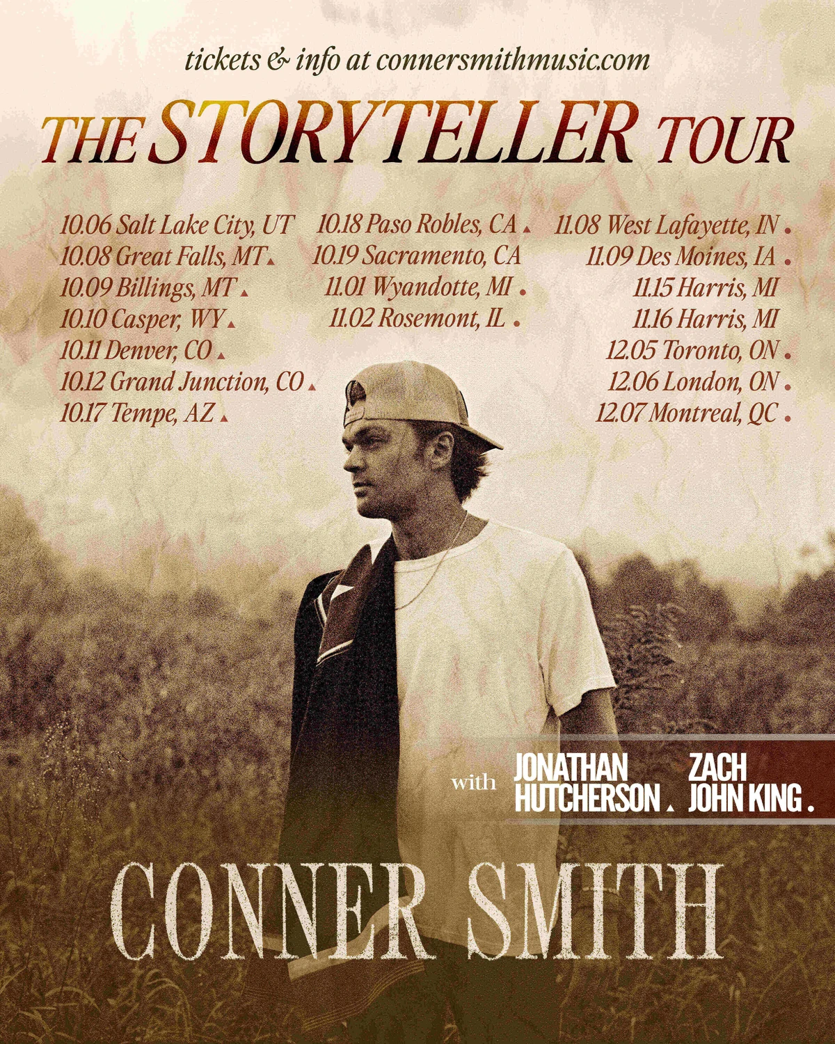 The Storyteller Tour | Conner Smith Wiki | Fandom