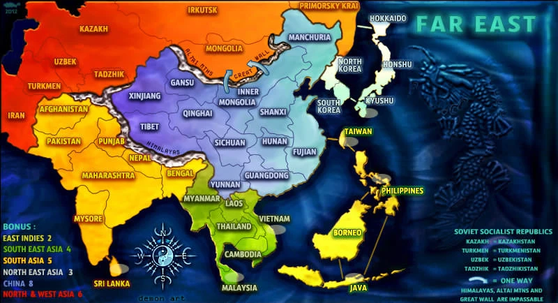 Far East | Conquerclub boardgames Wikia | Fandom