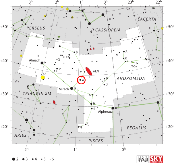 Mu Andromedae | Constelaciones Wiki | Fandom
