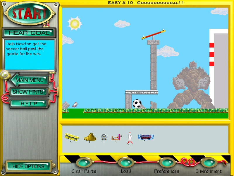 Easy 10: Goooooooooal!!! | Even more Contraptions Solutions Wiki | Fandom