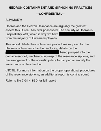 Hedron Containment | Control Wiki | Fandom