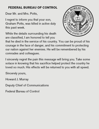 Agent Death Notification | Control Wiki | Fandom