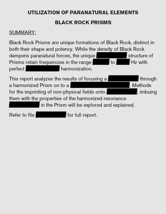 Black Rock Prisms | Control Wiki | Fandom