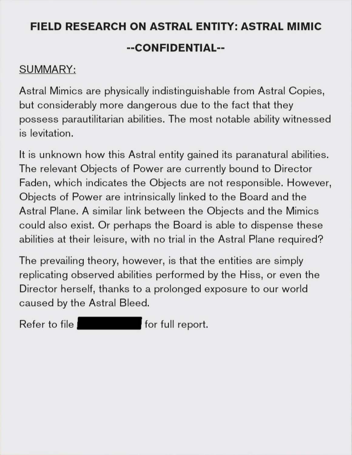 Astral Mimic (Collectible) | Control Wiki | Fandom