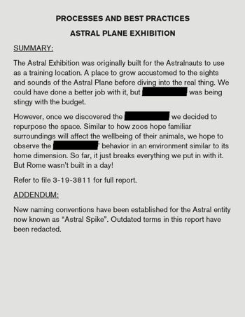 Astral Exhibition (Collectible) | Control Wiki | Fandom