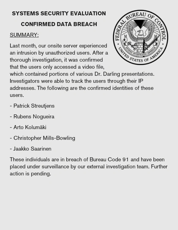 Data Breach | Control Wiki | Fandom