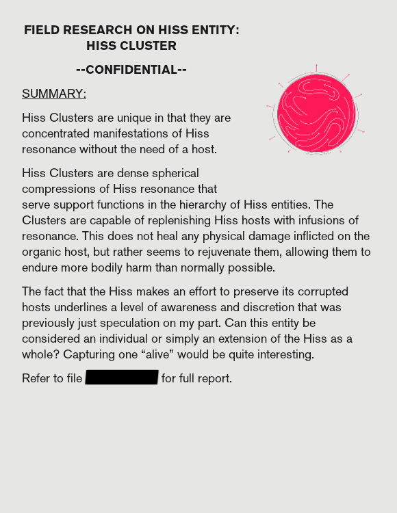 Hiss Cluster (Collectible) | Control Wiki | Fandom