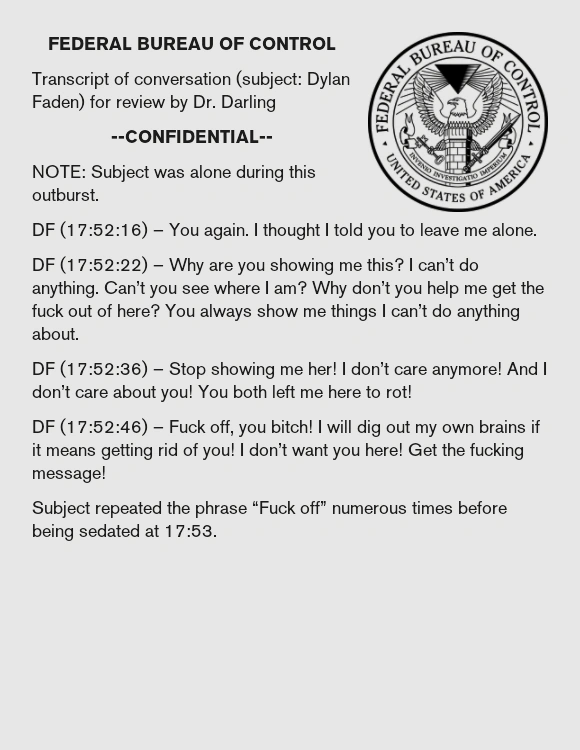 Dylan Faden Transcript | Control Wiki | Fandom