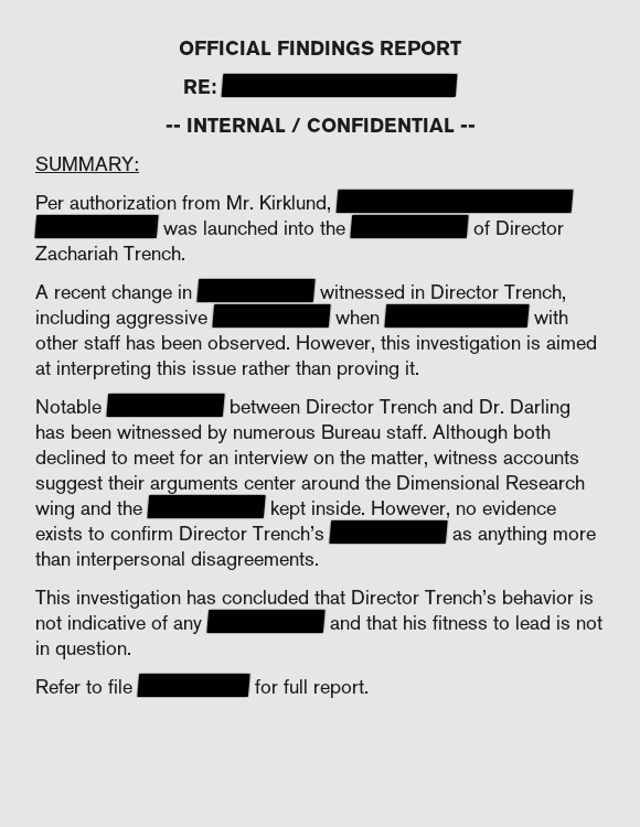 Director Investigation | Control Wiki | Fandom