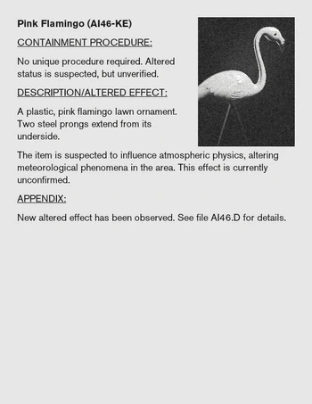 Pink Flamingo Procedures | Control Wiki | Fandom