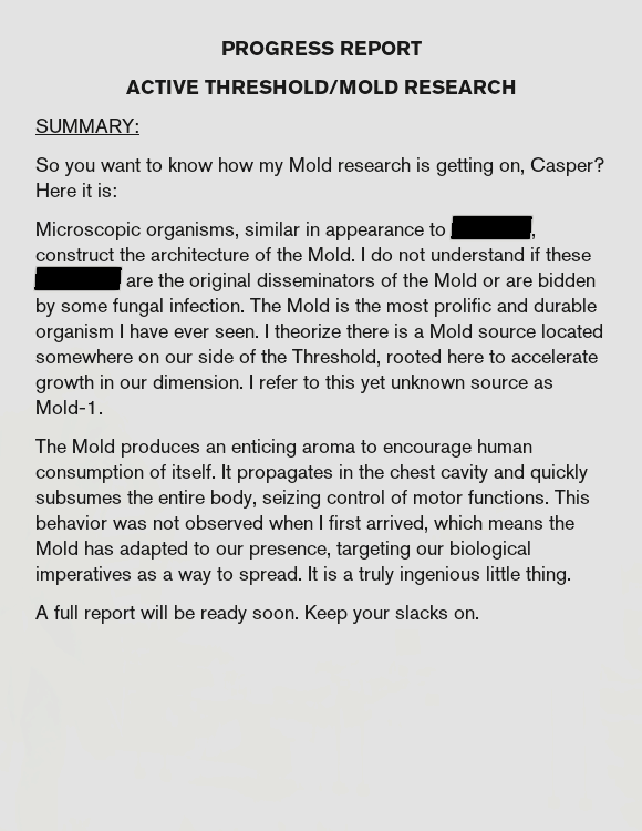 Mold Threshold (Collectible) | Control Wiki | Fandom
