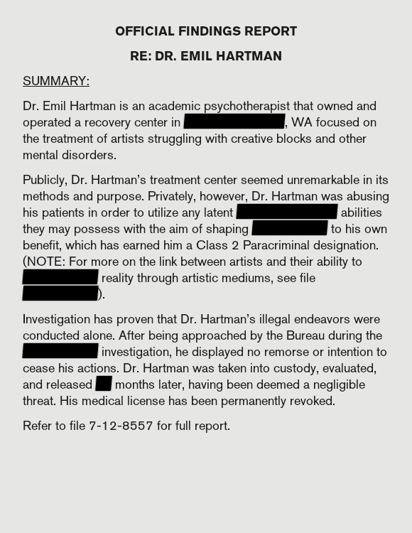 Hartman Background | Control Wiki | Fandom