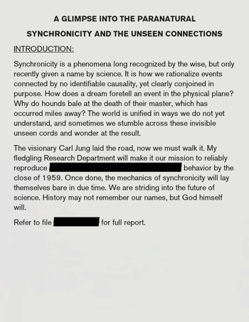 Synchronicity (Collectible) | Control Wiki | Fandom