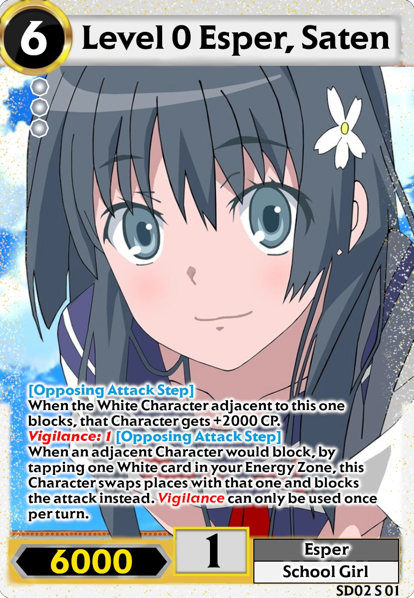 Level 0 Esper, Saten | Convergence: Waifus Collide Wiki | Fandom
