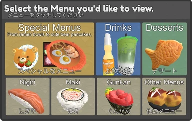 Menus | Conveyor Sushi Restaurant Wiki | Fandom