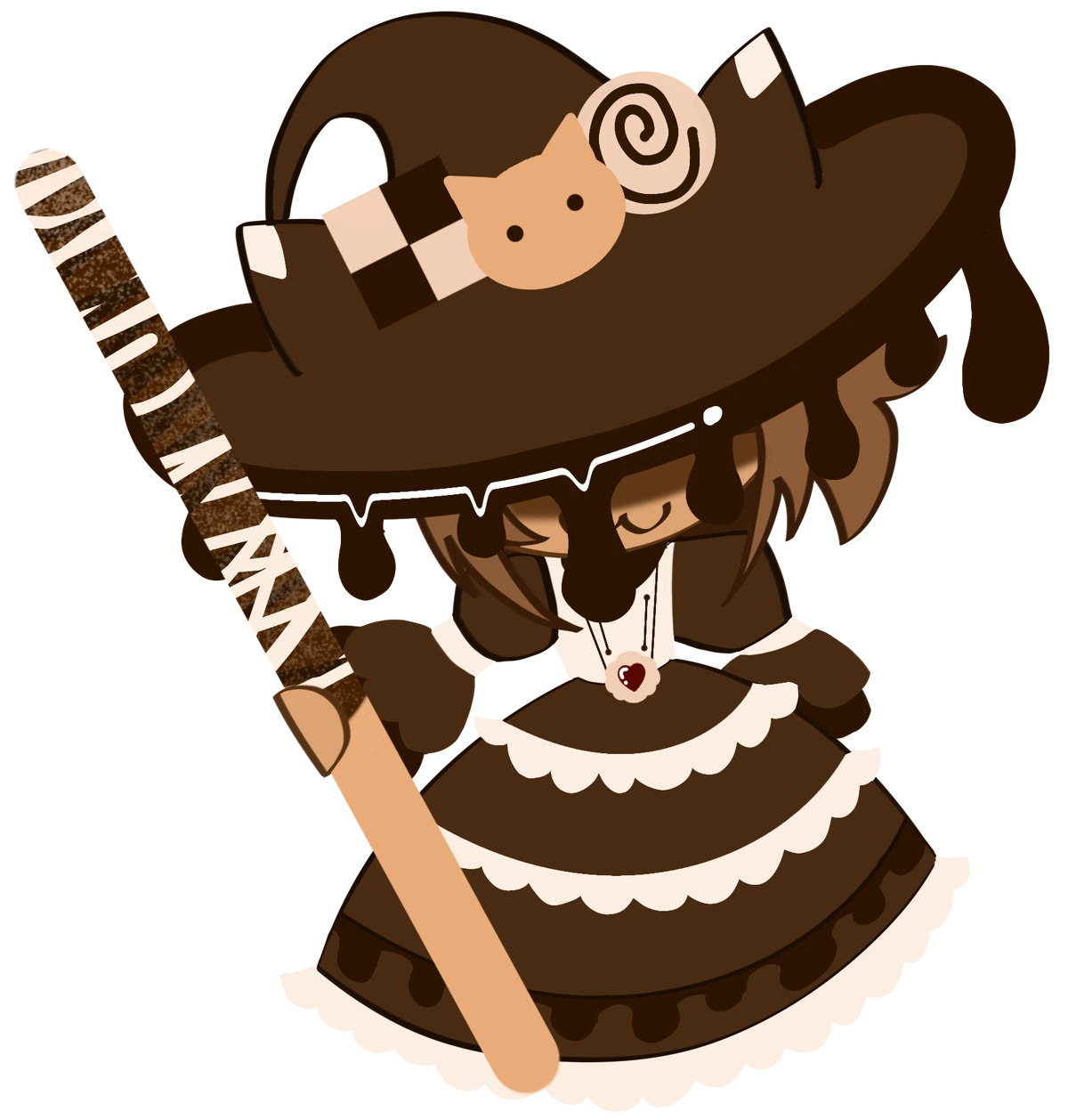 Choco Cat Witch Cookie | Cookie Run: Kingdom OCs Wiki | Fandom