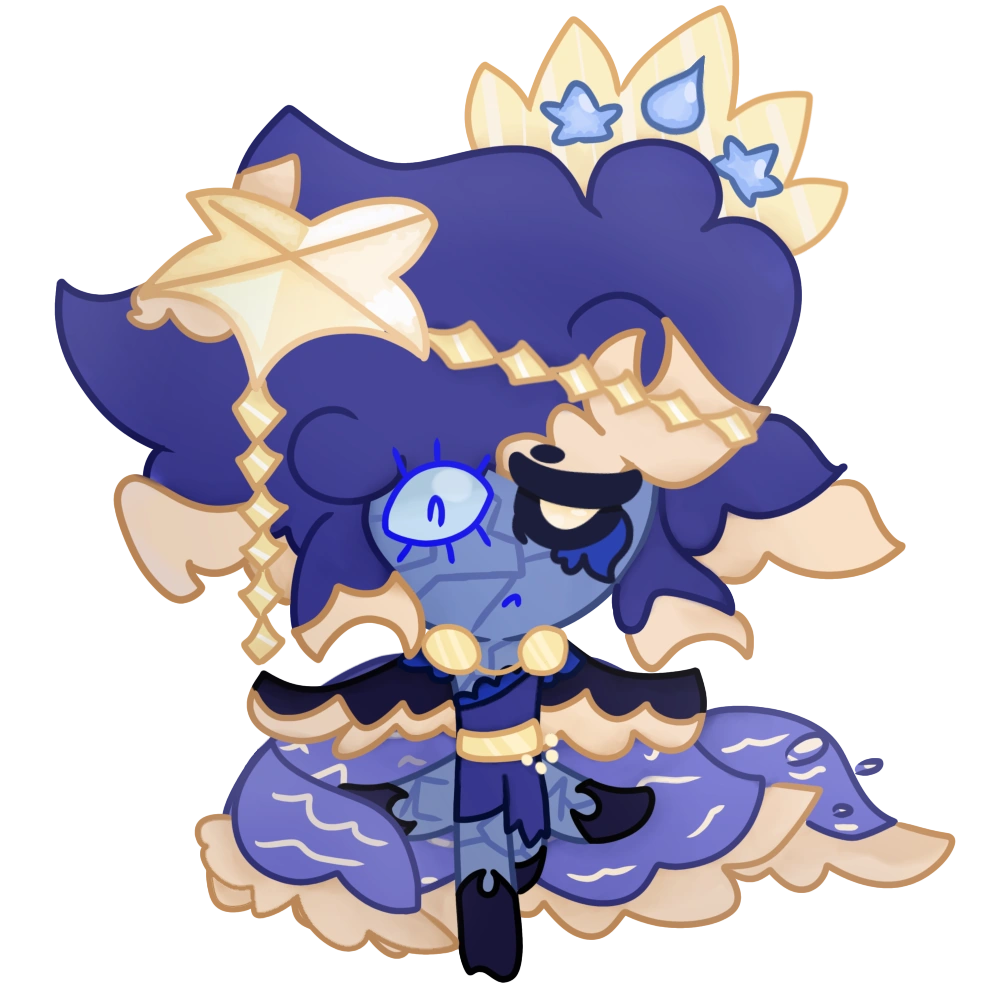Descended Neptune Cookie's Gallery | Cookie Run: Kingdom OCs Wiki | Fandom