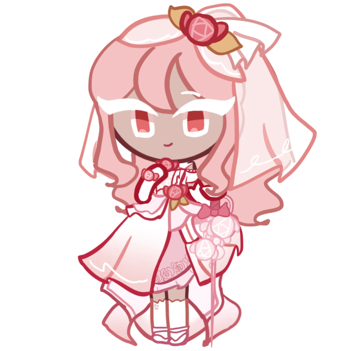 Rose Tea Cookie's Costumes | Cookie Run: Kingdom OCs Wiki | Fandom