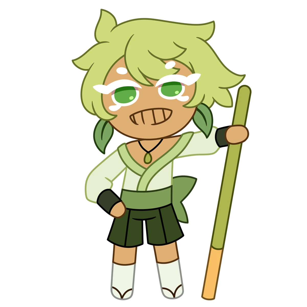 Matcha Pocky Cookie | Cookie Run: Kingdom OCs Wiki | Fandom