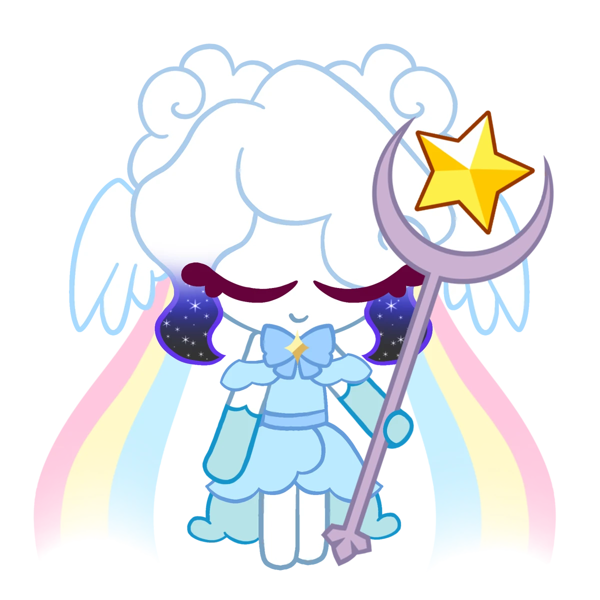 Midnight Rainbow Cookie | Cookie Run: Kingdom OCs Wiki | Fandom