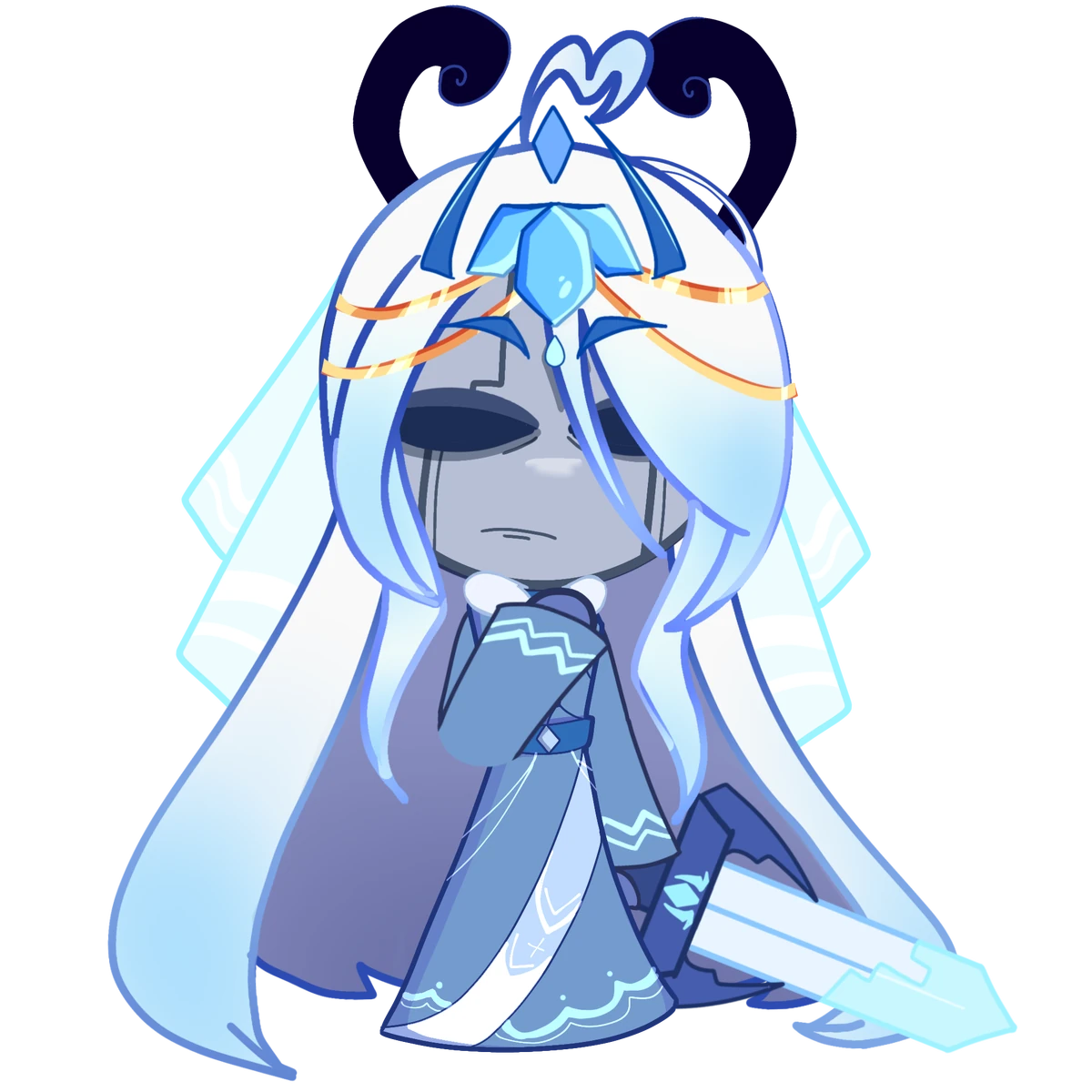 Cursed Frostbite Cookie | Cookie Run: Kingdom OCs Wiki | Fandom