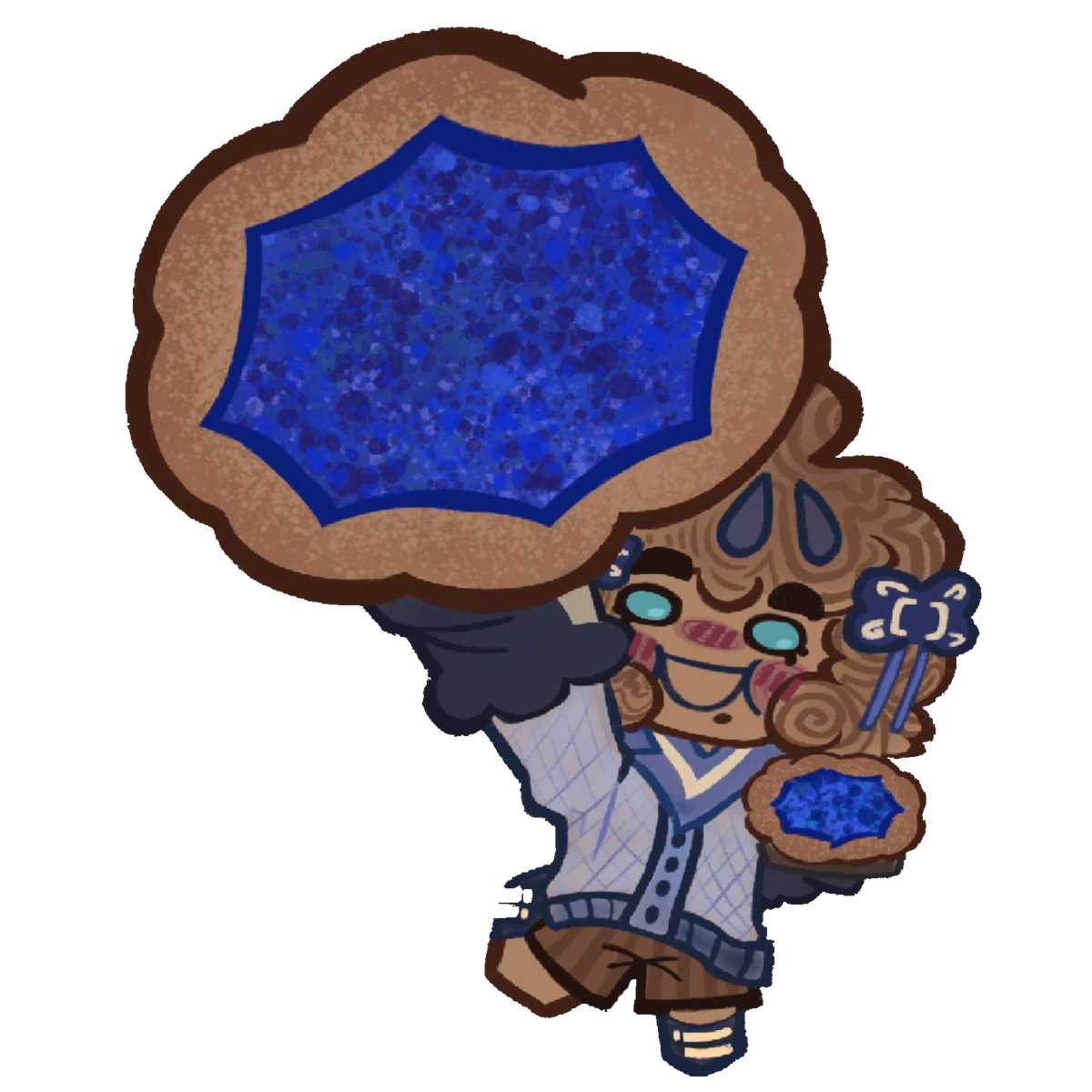 Blueberry Bomb Pie Cookie | Cookie Run: Kingdom OCs Wiki | Fandom