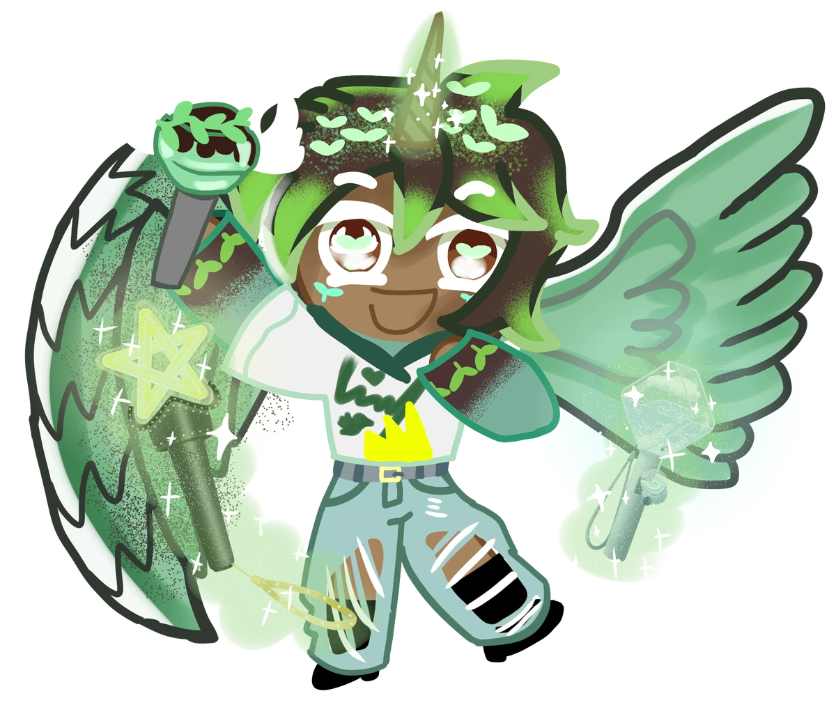 Matcha Spearmint Dove Cookie | Cookie Run: Kingdom OCs Wiki | Fandom