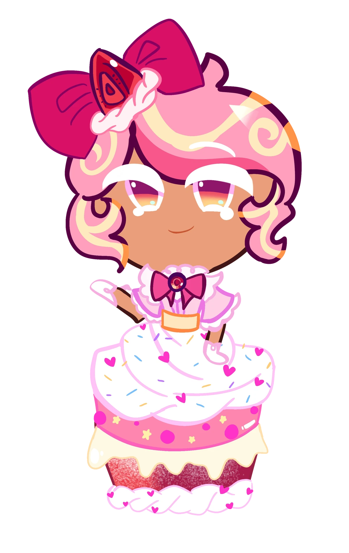 Strawberry Layered Cake Cookie | Cookie Run: Kingdom OCs Wiki | Fandom