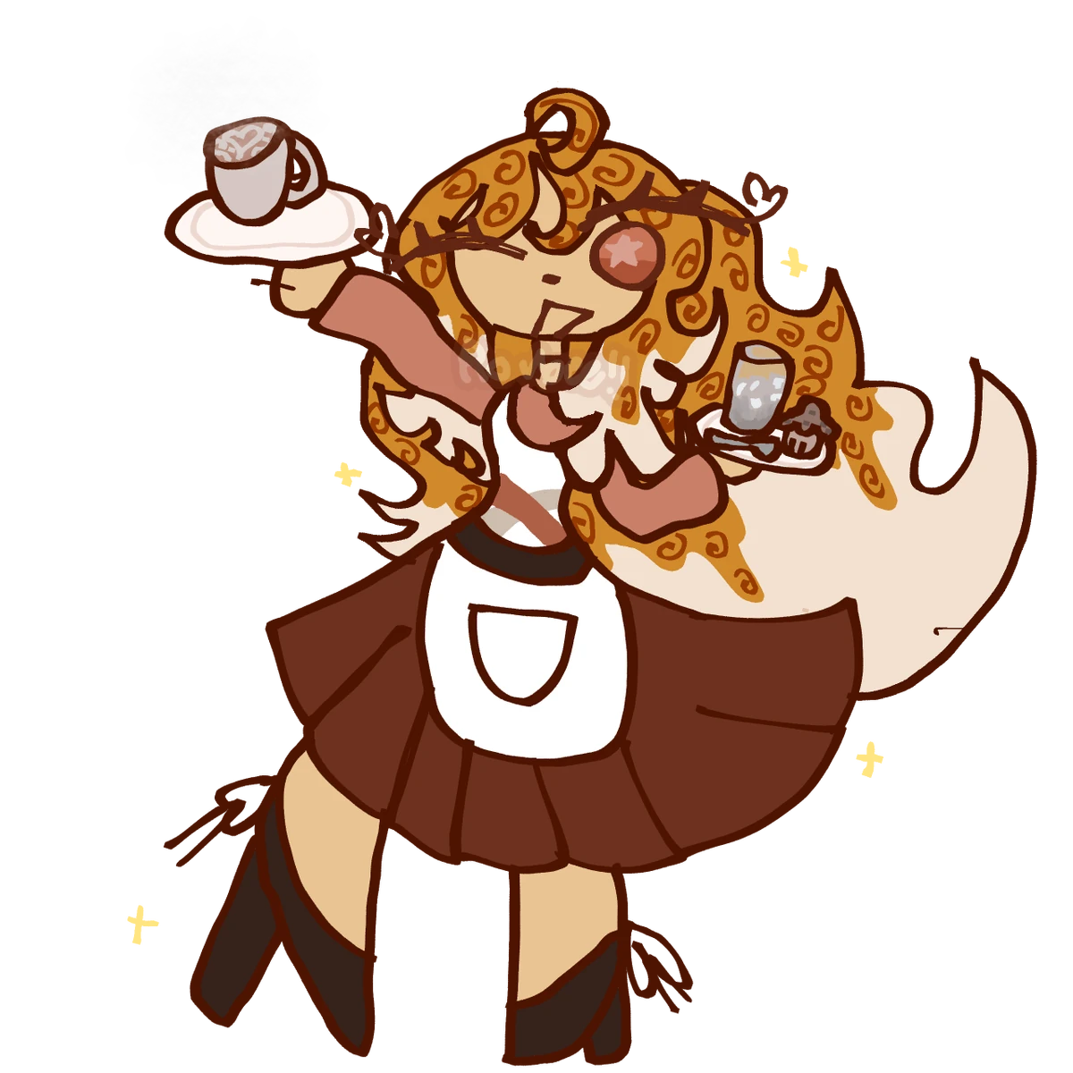 Caramel Frappe Cookie (Roubee Ver) | Cookie Run: Kingdom OCs Wiki | Fandom