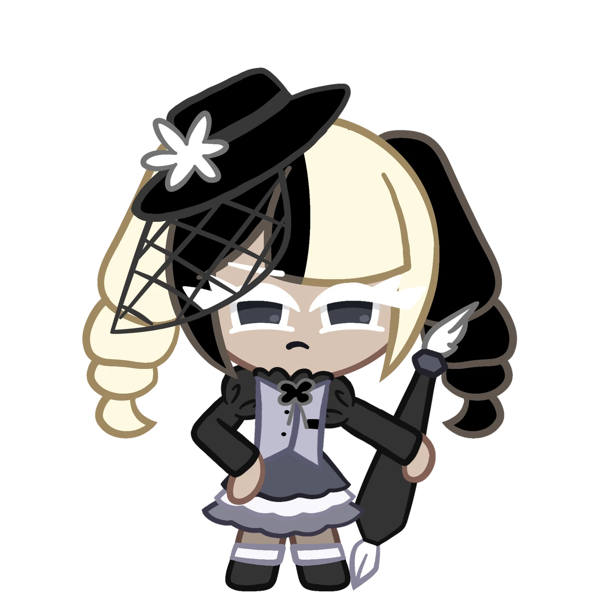 Inky Cream Cookie | Cookie Run: Kingdom OCs Wiki | Fandom