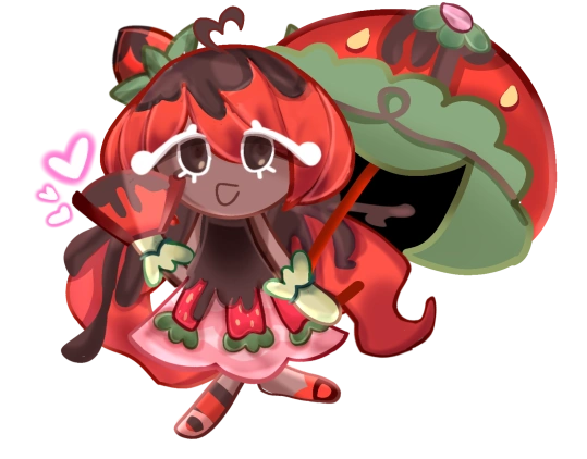 Strawberry Choco Cookie | Cookie Run: kingdom OCs Wiki | Fandom