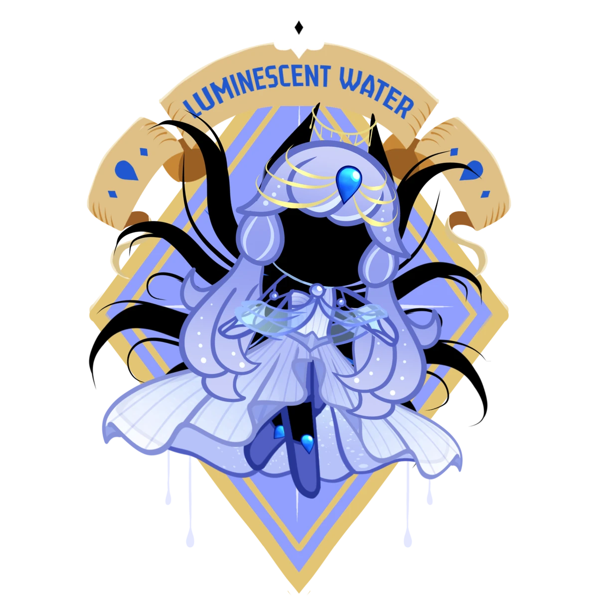 Luminescent Water Cookie | Cookie Run: Kingdom OCs Wiki | Fandom
