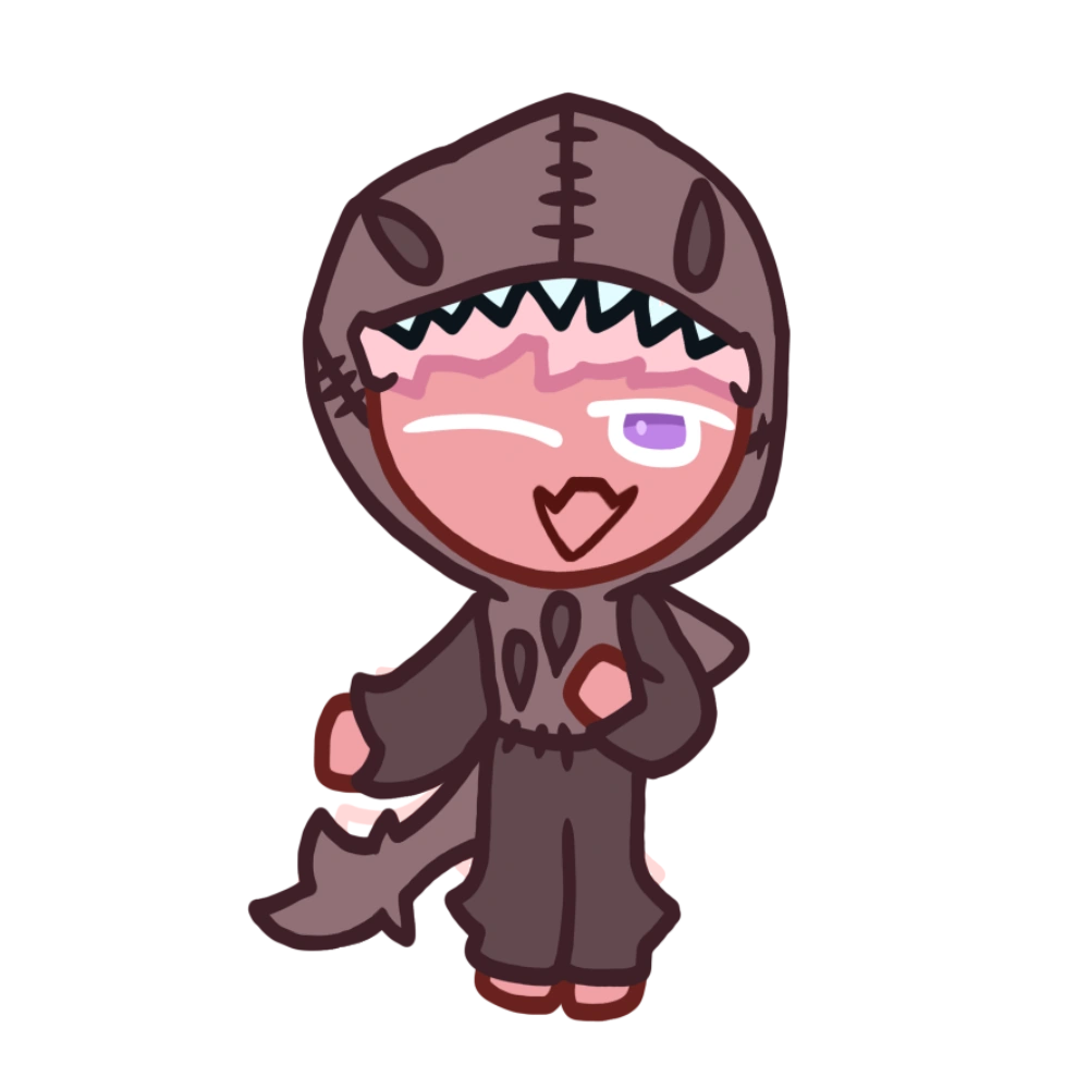 Cherry Shark Cookie's Costumes | Cookie Run: Kingdom OCs Wiki | Fandom