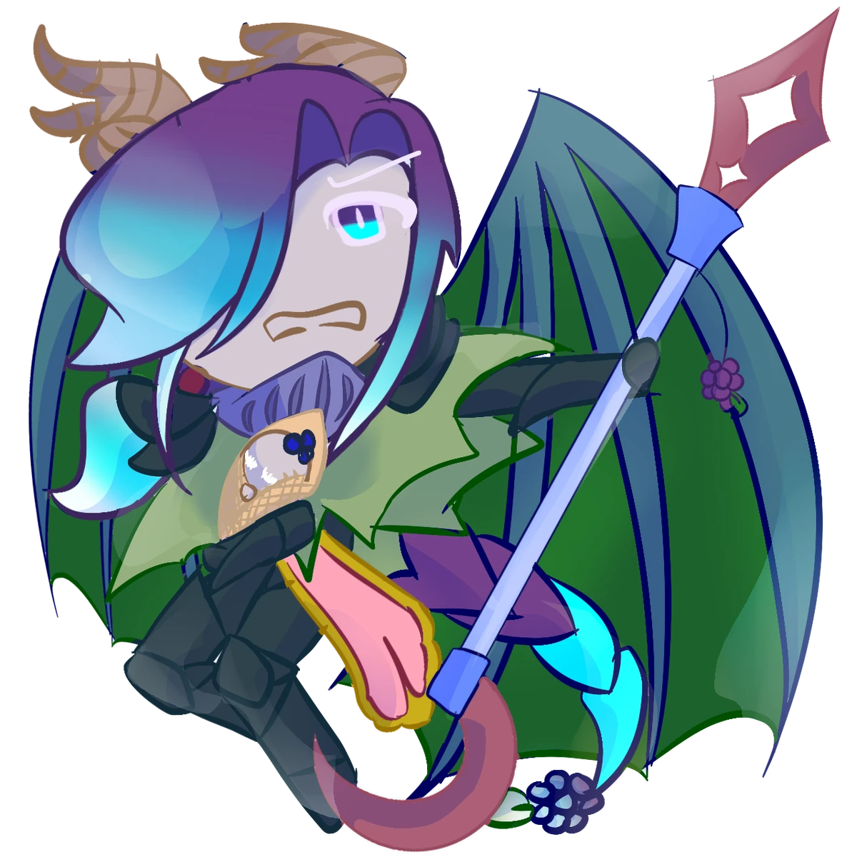 Grape Ice Dragon Cookie | Cookie Run: Witch's Castle OCs Wiki | Fandom