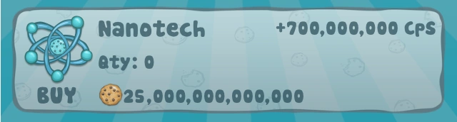 Nanotech Upgrades | The Cookie Collector Wiki | Fandom