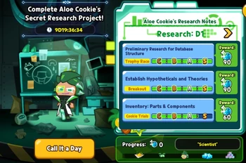 Aloe Cookie's Research Notes | Cookie Run Wiki | Fandom