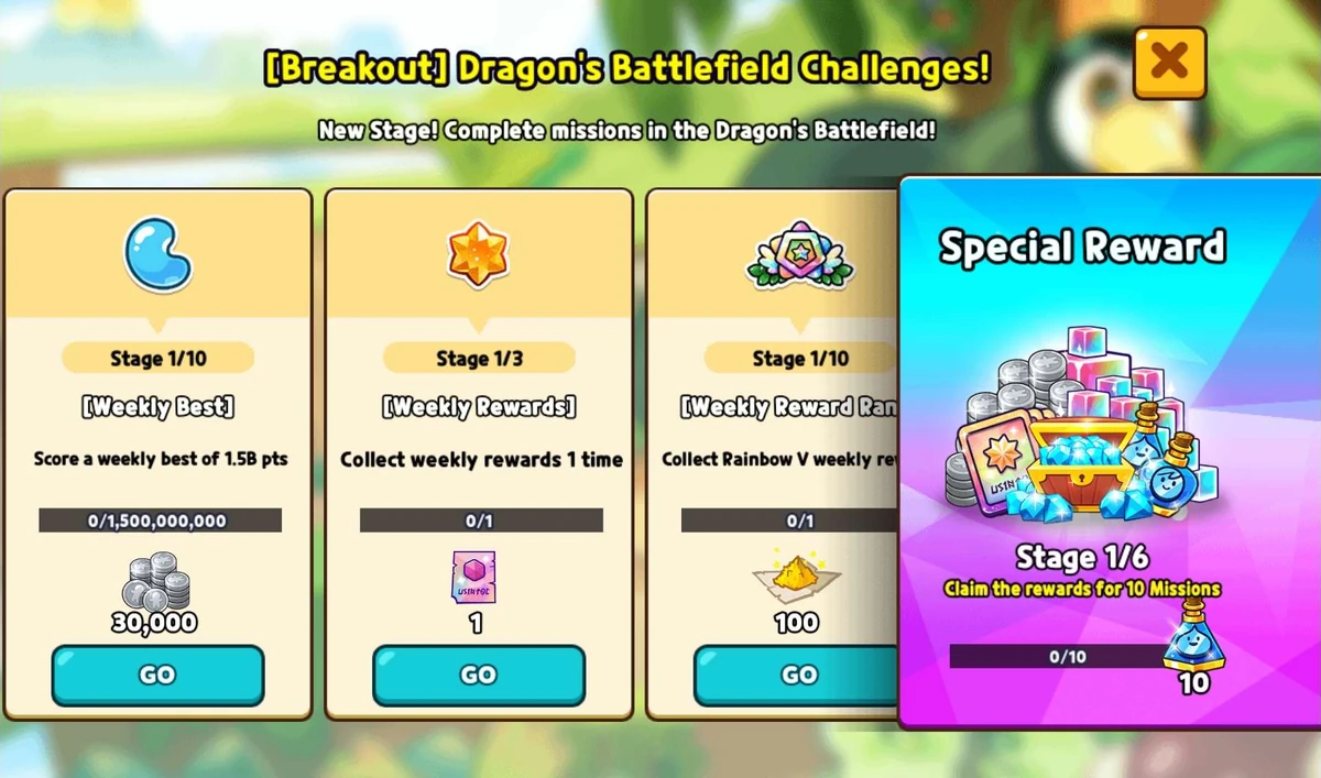 Dragon's Battlefield Challenges! | Cookie Run Wiki | Fandom