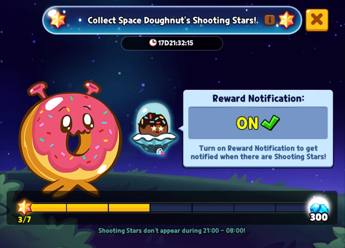Collect Space Doughnut's Shooting Stars! | Cookie Run Wiki | Fandom