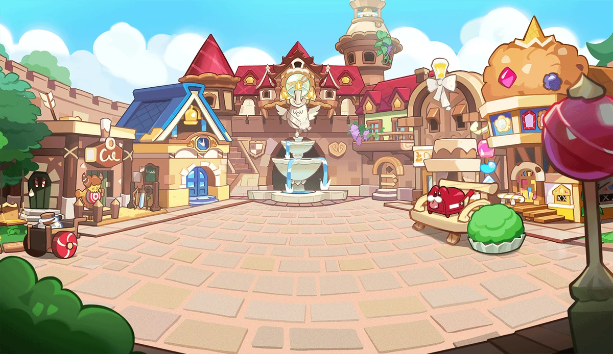 Delightful Cuckoo Town Square (Lobby) | Cookie Run Wiki | Fandom