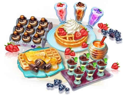 Sunset Waffles | Cooking Fever Wiki | Fandom