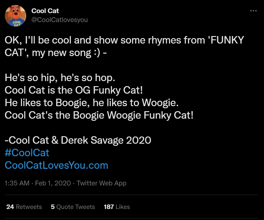 Funky Cat | Cool Cat Wiki | Fandom