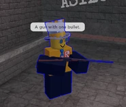 Gun with one bullet | Roblox Item Asylum Wiki | Fandom