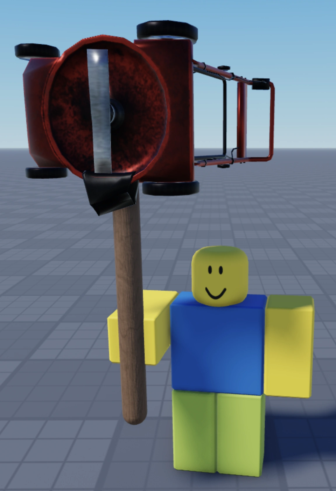 Lawnmower on a stick | Roblox Item Asylum Wiki | Fandom