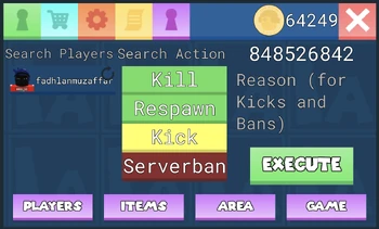 Admin Panel | Roblox Item Asylum Wiki | Fandom