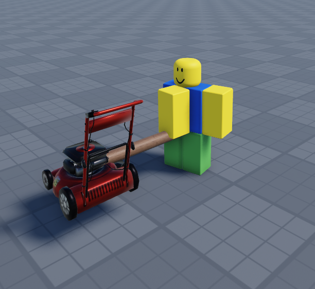 Lawnmower on a stick | Roblox Item Asylum Wiki | Fandom