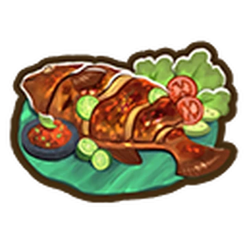 animated grilled fish