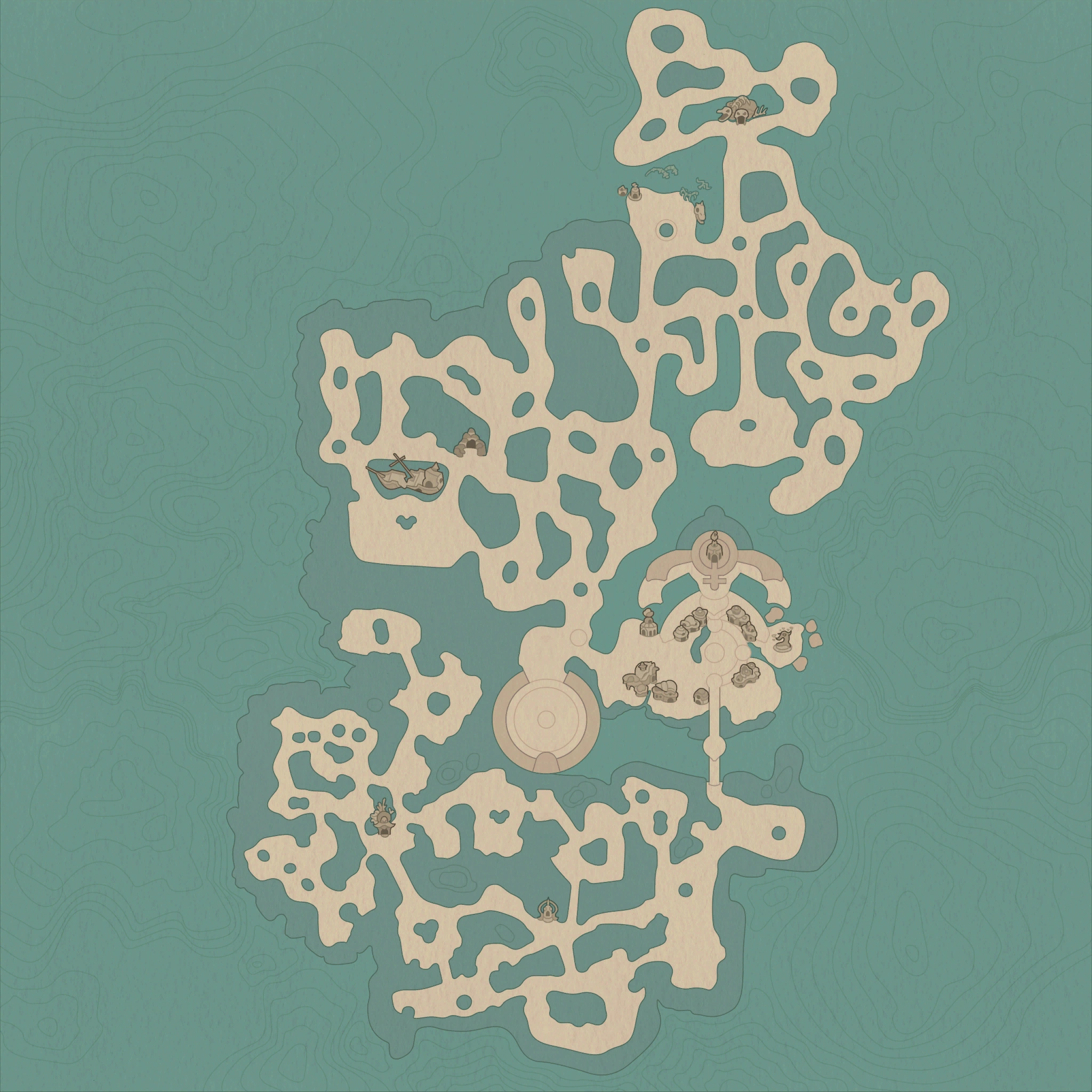 Coral Islands Map
