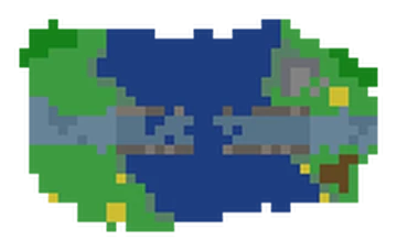 broken bridge pixel art